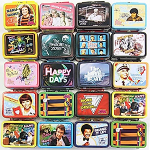 InCogneato Retro TV Teeny Tin Lunch Box, 3 Random Designs Set