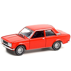 1972 Datsun 510 Orange Under Our Sedan Body Lurks a Secret Sports Car Vintage Ad Cars Series 5 1/64 Diecast Model Car by Greenlight 39080 C