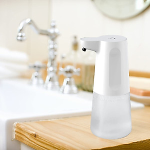 Eforcase Soap Dispenser, Automatic Foaming Hand Soap Dispenser Touchless Foam Soap Dispenser Rechargeable Bathroom Countertop Soap Pump for Bathroom Kitchen 12oz / 350ml