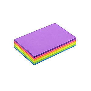 Early Buy Sticky Notes 6 Bright Color 6 Pads Self-Stick Notes 4 in x 6 in, 45 Sheets/Pad