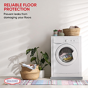 30" x 30" 2.5" Heavy Duty Washer Machine Drain Pan, Stainless Steel Fine (30x30x2.5)