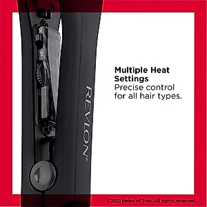 Revlon Smooth and Straight Ceramic Flat Iron | Fast Results, Smooth Styles,1.5 Inch (Pack of 1)