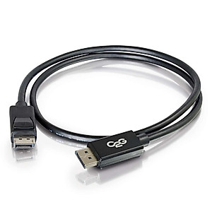 C2G Legrand DisplayPort 1.2, Male to Male Displayport Cable, Black Display Port Cable, 6 Foot Digital Display Cable, Displayport 8k UHD, 1 Count, C2G 54401