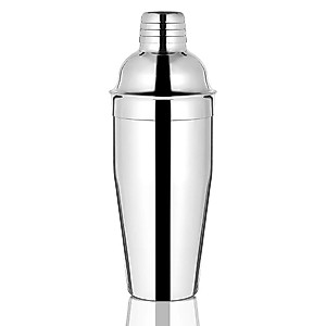 Etens Cocktail Shaker, 24 oz Martini Shaker Bar Shaker with Built-In Strainer for Bartending – Stainless Steel Large Bartender Shaker Metal Margarita Mixer for Mixed Drinks w/ Recipes