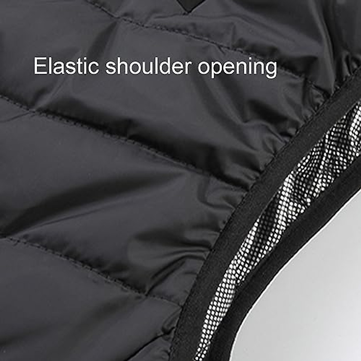 ysgfhgjw Black Of Friday Fleece Heated Vest For Men Women, 4 Heating Zones, Lightweight Outdoor Heating Vest (Battery Pack Not Included) Black M