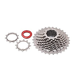 FECAMOS Road Bike Freewheel, 11‑30T Bike Freewheel Anti Rust Treatment High Accuracy Tooth Ratio for Cycling