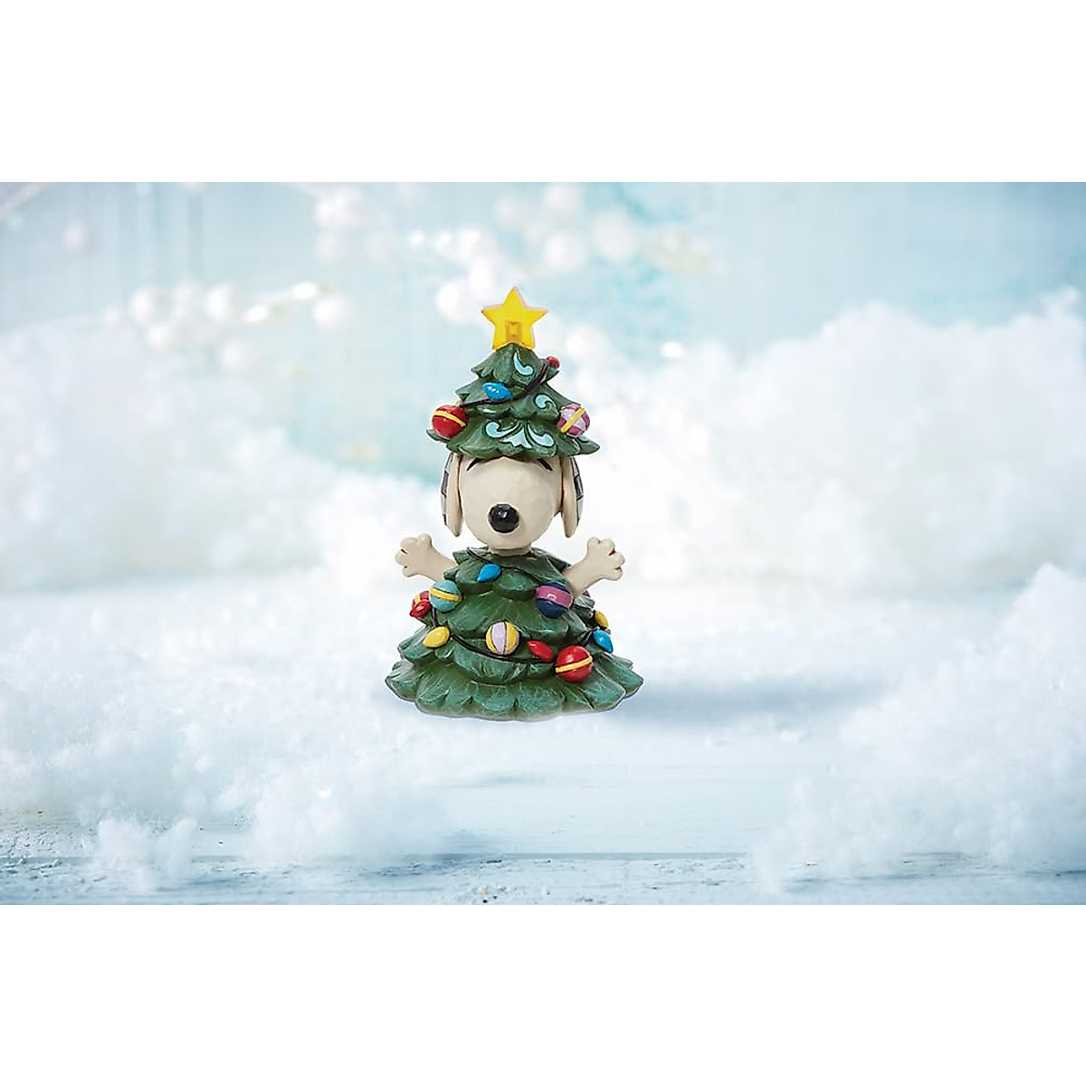 Enesco Jim Shore Peanuts Snoopy As Christmas Tree Figurine