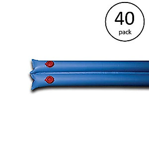 Swimline Pool 1' x 10' Winter Cover Water Tube Double for Inground Pool 40 Pack