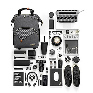 Kuosdaz Backpack for Women and Men, College Backpack Computer Bag, 15.6 Inch Fashion Laptop Bag with USB Charging Port, Wide Open Large Water Resistant Nurse Back Pack, Travel Daypack, Grey