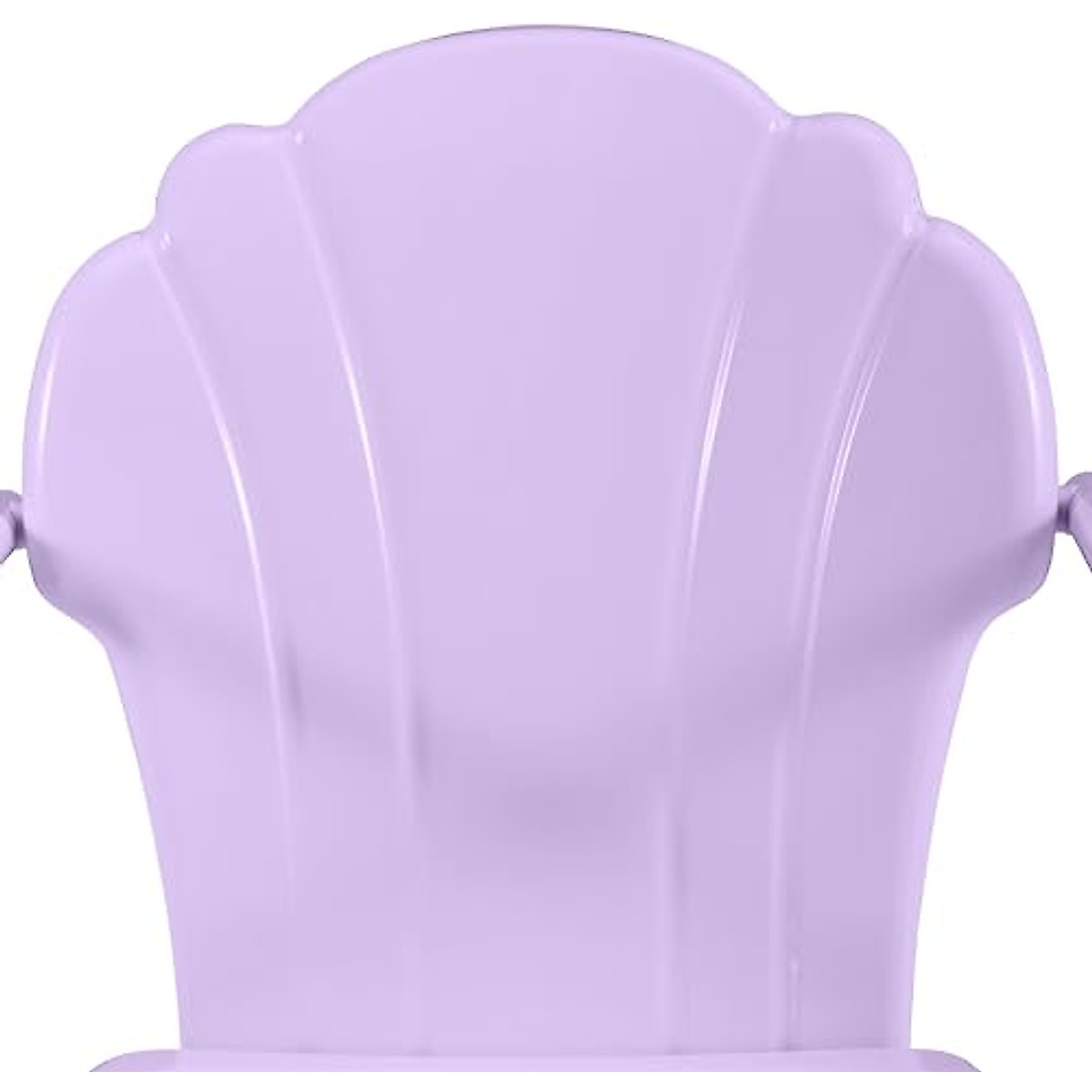 Crosley Furniture Tulip 3-Piece Outdoor Bistro Set, Vintage Retro Metal Patio Table and Chairs for Dining, Lavender Gloss/White Satin