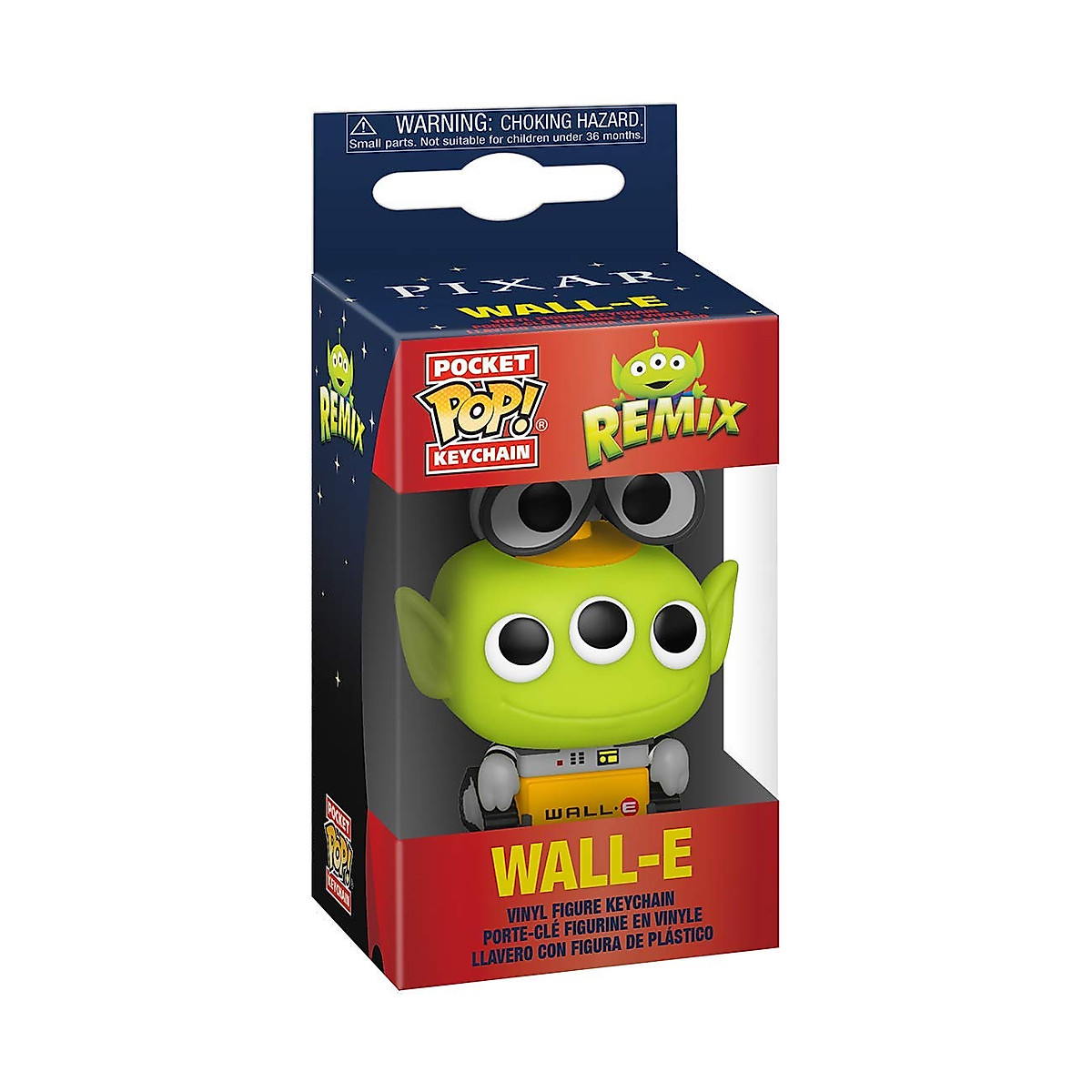 Funko Pop! Keychain: Pixar Alien Remix - Wall-E, Multicolour, 2 inches