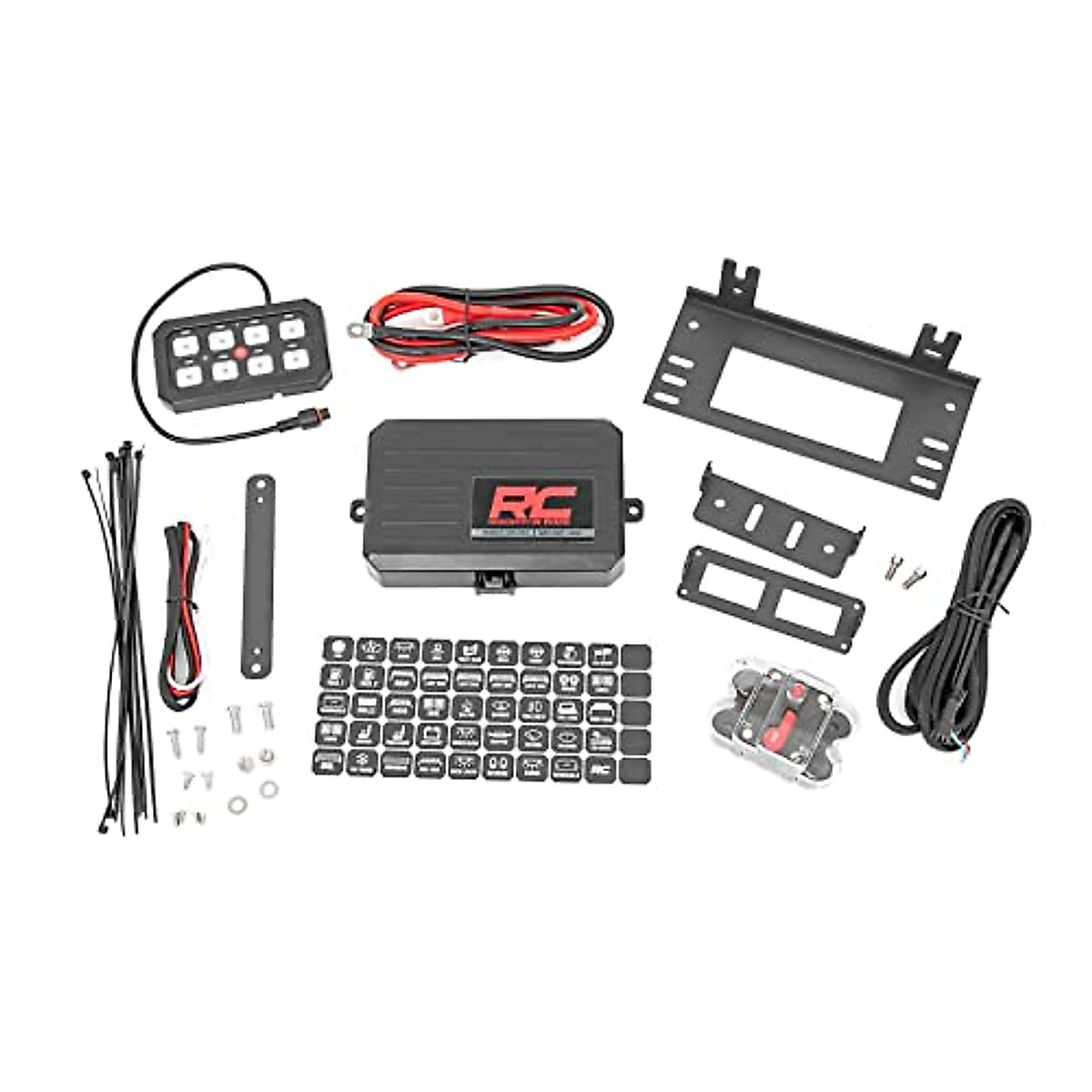 Rough Country 8-Gang Universal Multiple Light Controller - 70970 , Black