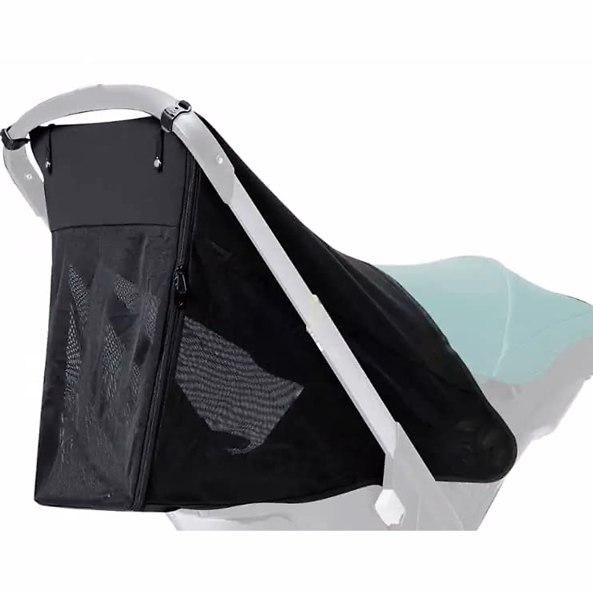 iNelihoo Snap-on Baby Stroller Sun Shade Compatible with Doona, Breathable 360° Full Coverage Sun Protection Canopy, Functional Anti-UV Stroller Blackout Cover Shield Sun Cover Shade fit Doona