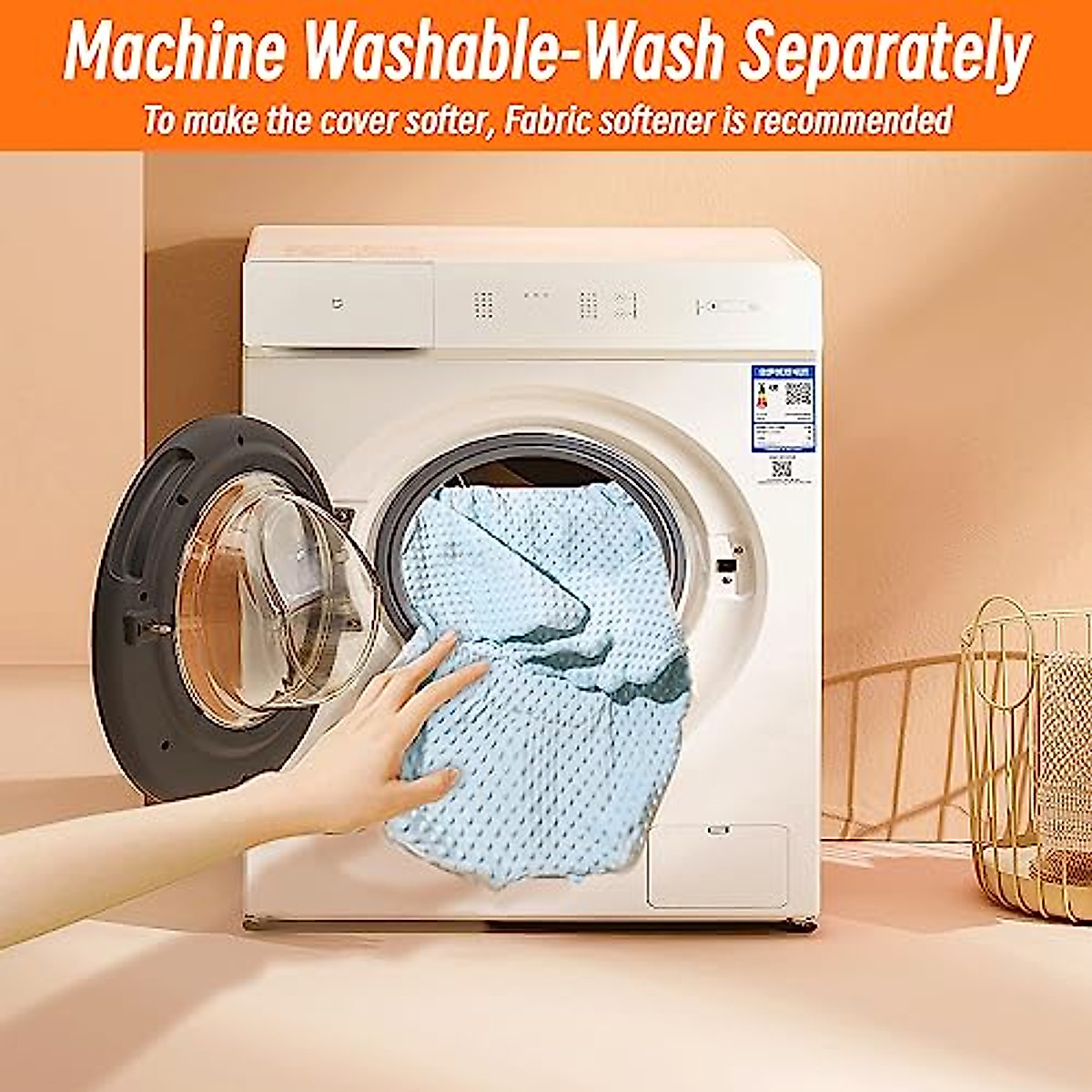 Baby Lounger, Baby Nest for 0-12 Months, Baby Nest Cover for Co Sleeping, Snuggle Infant Soft & Breathable Portable Infant Floor Seat