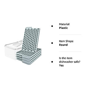 WIBIMEN Mini Ice Cube Trays, Upgraded Small Ice Cube Trays Easy Release, 104x4 PCS Tiny Ice Cube Tray Crushed Ice Tray for Chilling Drinks Coffee Juice(4Pack Blue Ice trays & Ice Bin & Ice Scoop)