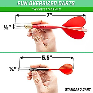 GoSports XL Darts for Giant Dartboard - 12 Pack Replacement Darts