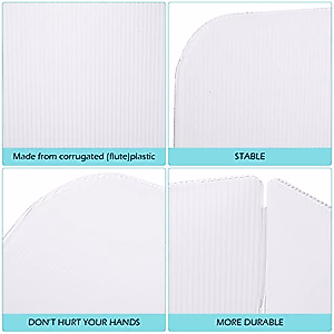 32 Pack Large Plastic Privacy Boards DIY Privacy Folders for Student Desks Classroom Privacy Boards Reusable Made Privacy Boards for Sneeze Guard Discourage Cheating Reduces Distractions Shields