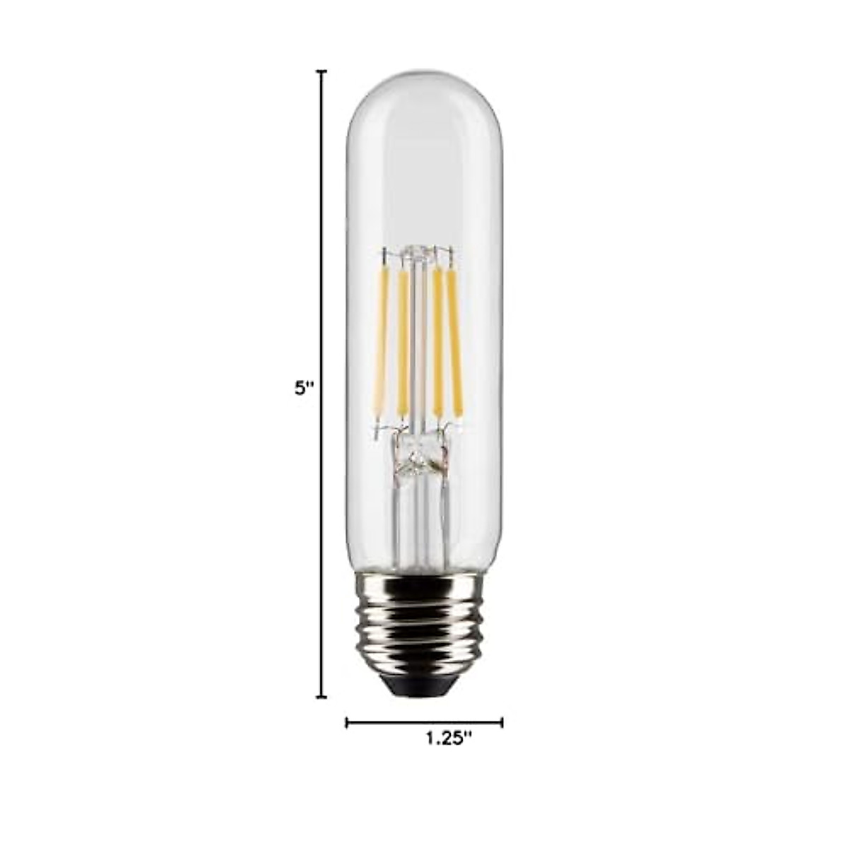 Satco 5.5-Watt LED E26 Light Bulb, 3000K, 15000 Hour Rating, Dimmable