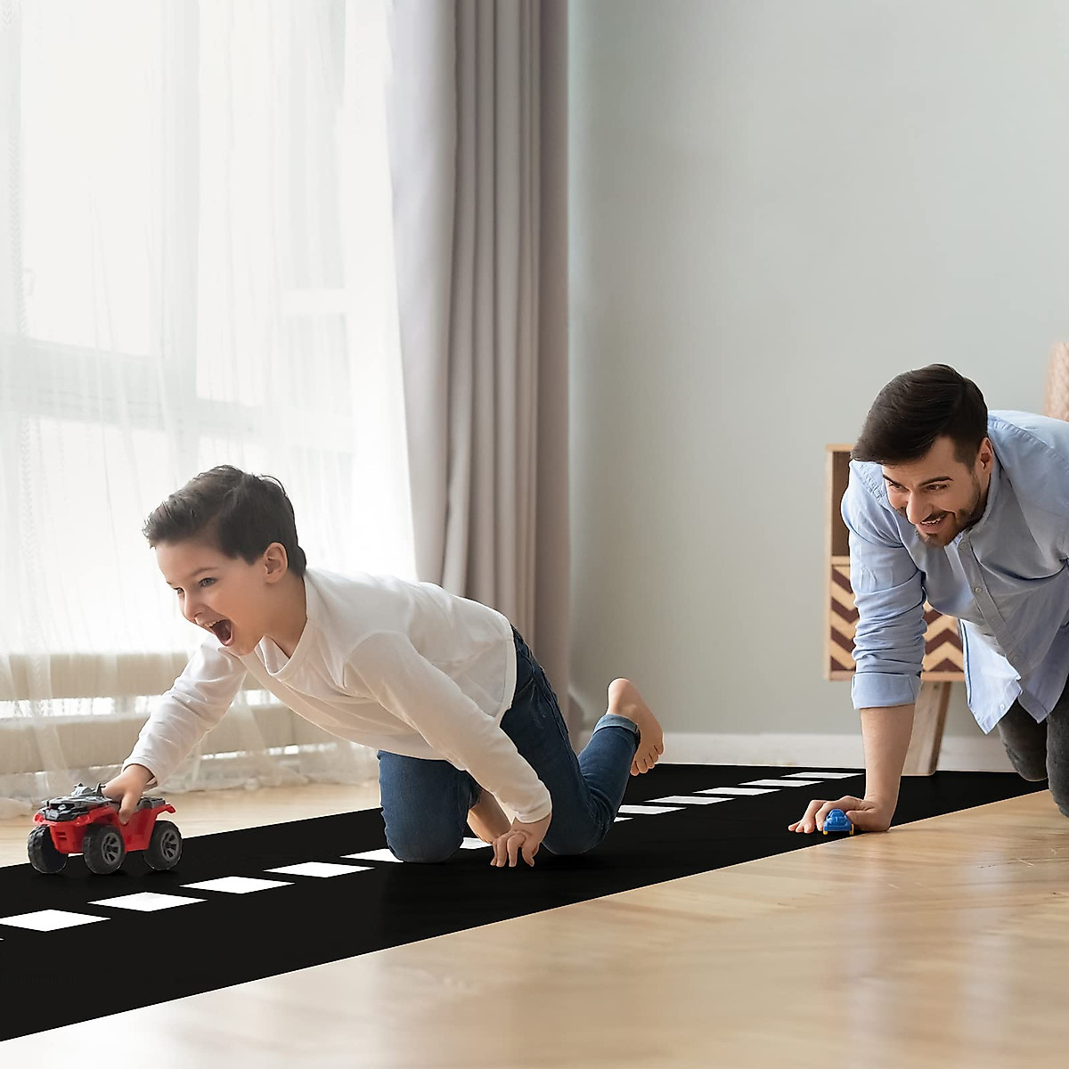 Tallew 2 Pcs Checkered Car Party Supplies Disposable Tablecloth Plastic Table Cover Black and White Checkered Race Table Runner for Racing Birthday Party Decor Favor Supplies (Black,White)