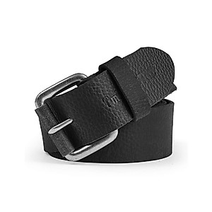 Timberland PRO Men's 38mm Boot Leather Belt, Black (Rubber Patch), 42