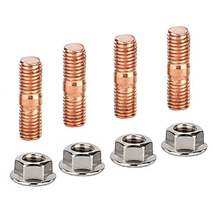 Stud Kit M10x1.50 Thread Screw and Nuts Set, 8Pcs 4 Set Manifold Studs Kit, T3 T4 T6 High Strength Stud Kit Flange Nuts