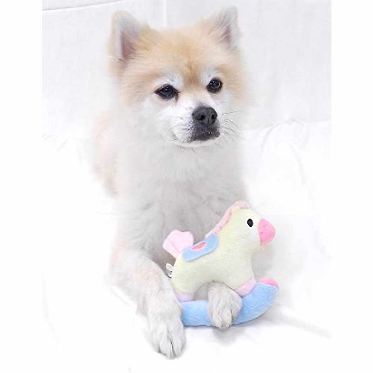Rocking Horse Pet Plush Toy for Small Dogs Funny Squeaky Toys Pet Dog Teeth Puppy Chew Sound Novelty for Small Dogs Plush Dog Toys