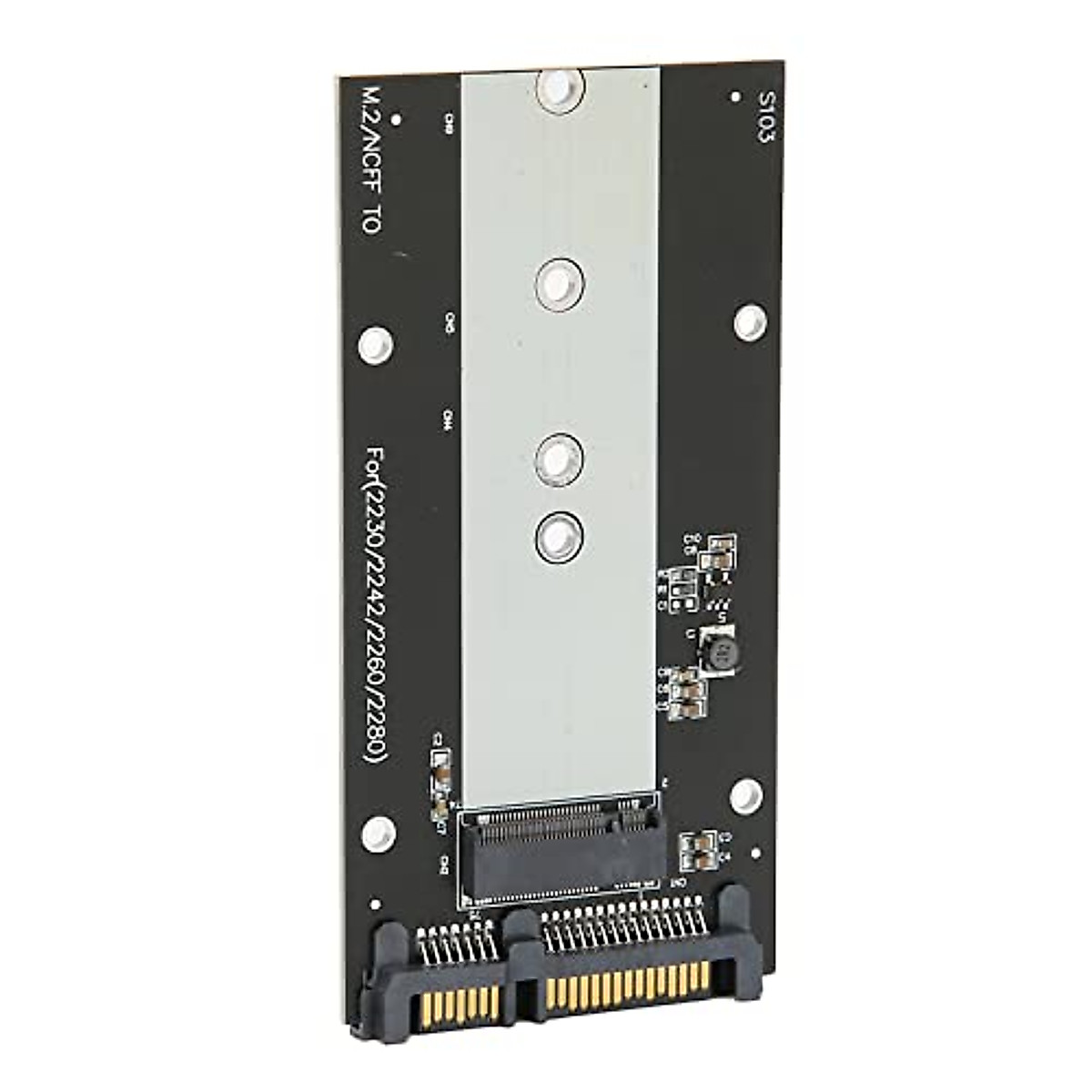 Gaeirt SSD Converter Adapter, Mass Storage Interface SSD Converter Card Easy to Use PCB Material for B Key M.2 NGFF SSD