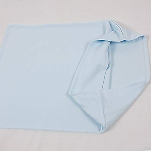 Belsden Jersey Cotton Soft Toddler Pillowcase, 2 Pack Travel Pillow Case with Envelope Closure, 14.5x20in, Breathable Moisture Wicking Pillow Covers Fit Small Pillows up to 14x19in, Lt Blue