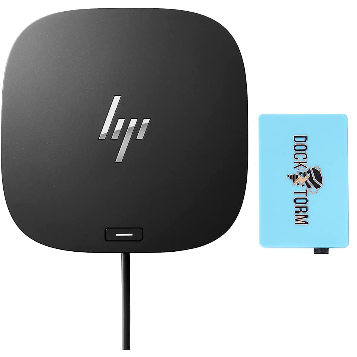 HP USB-C Essential Dock G5 Bundle with Docztorm USB Hub (8 in 1 Adapter for USB-C and Thunderbolt-Enabled Laptops, Notebooks and PCs - Single Cable for Charging, Networking, or Data Transfers)