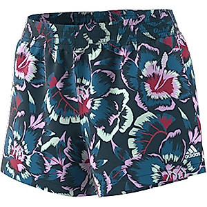 adidas,Womens,Farm Shorts,Wild Teal/White,Medium