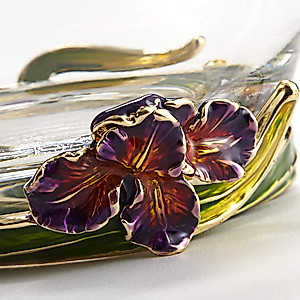 Glass Tea Cup Coffee Mug,Hand Blown Glass Drinking Mug Made of Lead-free Glass and Enamels