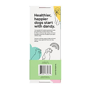 Dandy Dog Allergy Chews Pack 30 Vet-Approved Vitamin Packs Allergy Relief Dog Supplement Omega 3 Itch Relief for Dogs Probiotics for Dogs Dog Immune Allergy Relief for Dogs (Large Breed (Over 45lbs))