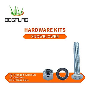 BOSFLAG 302565MA Paddles with 55323MA Scraper 1501122MA Cable 762259MA Cable Replaces Murray 302565, 35992MA, 335992, 1687312, 1687312SM for Murray SN421, PSB210, PM40, MN421, HN421 Snow Throwers