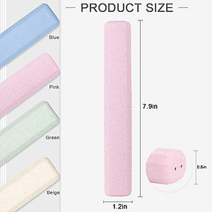 Mulbozy 4 Packs Portable Travel Toothbrush Case, Breathable Plastic Toothbrush Holder for Home, Travel, Business, Camping, School