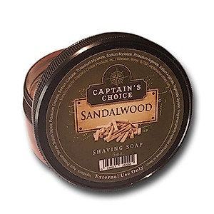 Captain's Choice Sandalwood Shaving Soap 5 Ounces