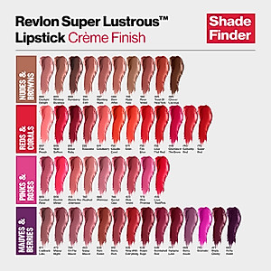 Revlon Super Lustrous Lipstick, Creamy Formula For Soft, Fuller-Looking Lips, Moisturized Feel, 750 Kiss Me Coral, 0.15 oz
