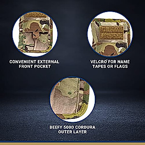 T3 Data Book Cover, Tactical Notebook Organizer Case, Heavy-Duty Document and Hiking Journal Case Multicam