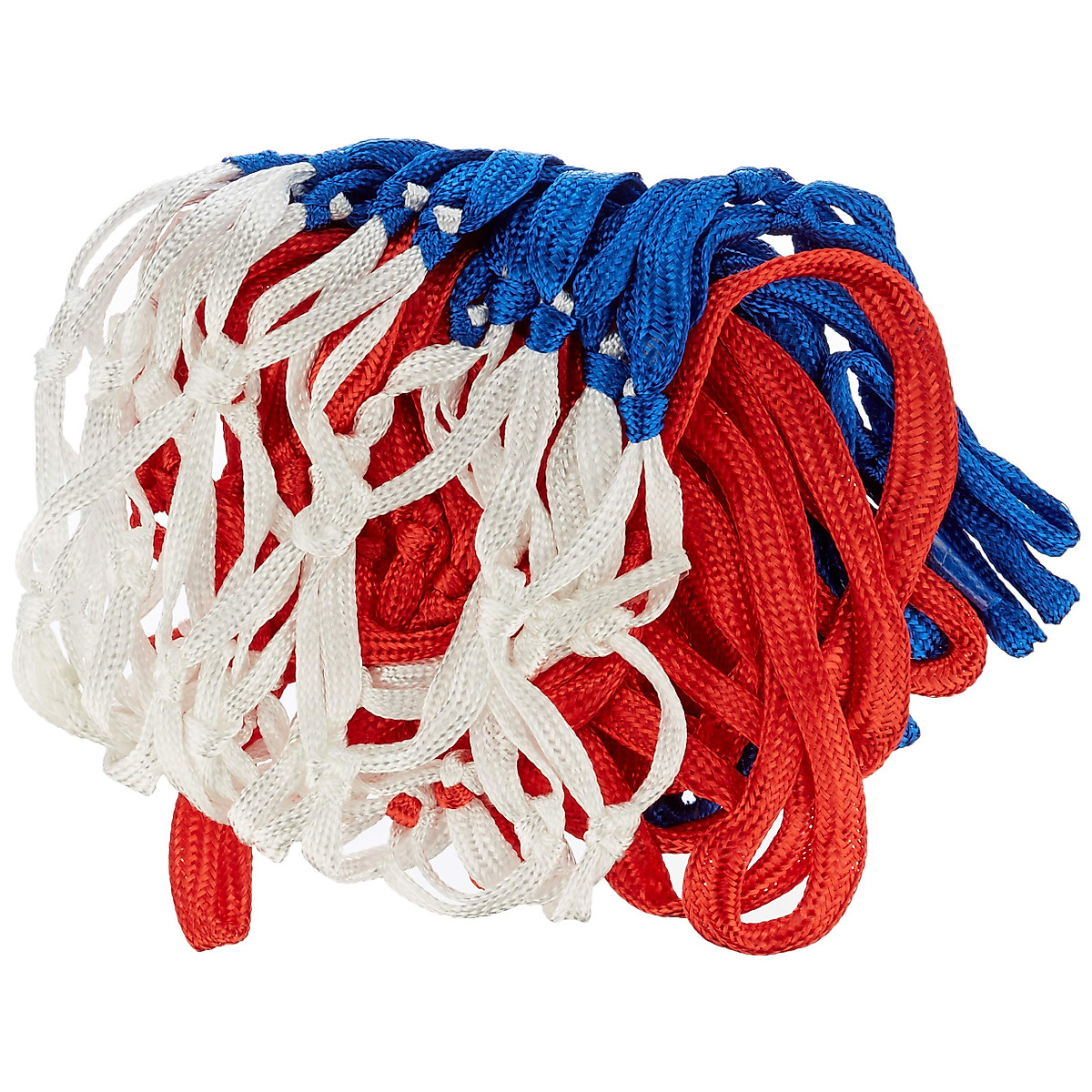 Spalding NBA NETZ (82-79SCNR) Red Tricolor, Unisex Adult, White/Blue/Red, NOSIZE