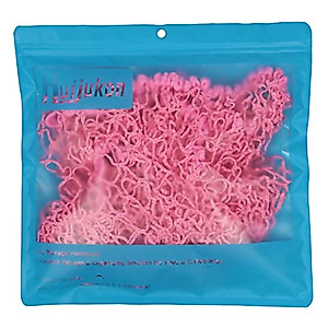 Toy Hammock, Huijukon Jumbo Corner Toy Hammock Toy Storage Net Hammock Collection Organizer for Stuffed Animals Squishmallows Cuddly Plush Soft Toys | Size: 86" x 60" x 60" (Pink)