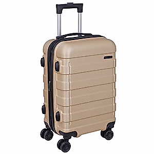 22 Inch Hardside Expandable Luggage ,Carry On Luggage With Spinner Wheels,Travel Suitcase Champagne (ABC1238)
