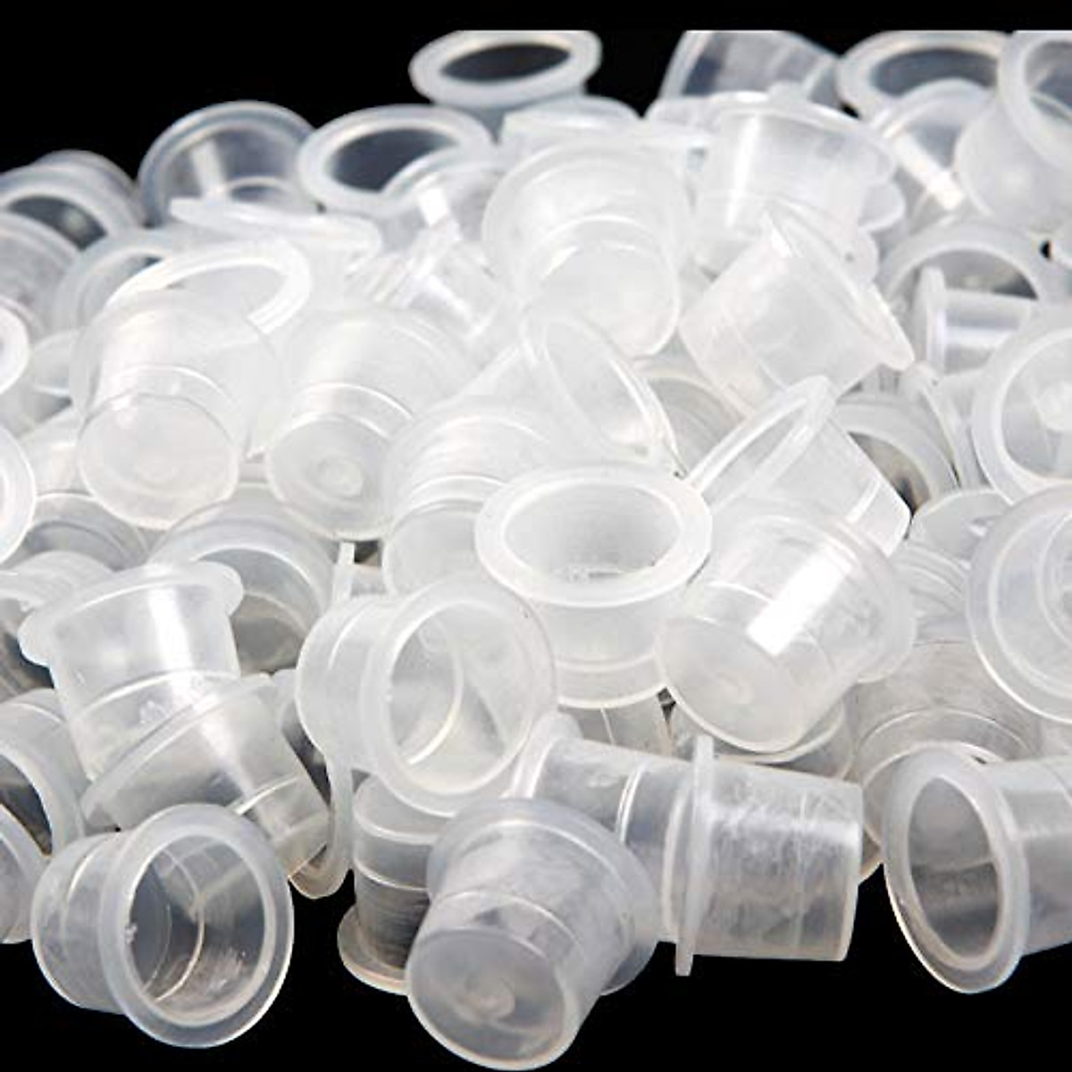 Jconly Tattoo Ink Caps - 1000Pcs Disposable Plastic Pigment Tattoo Ink Caps Cups for Tattoo Ink, Tattoo Supplies(Medium #13)…