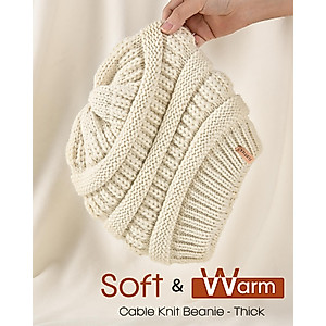 FURTALK Womens Winter Slouchy Beanie Hat Knit Warm Winter Hats for Women Soft Stretch Ski Cap Ladies Beanies