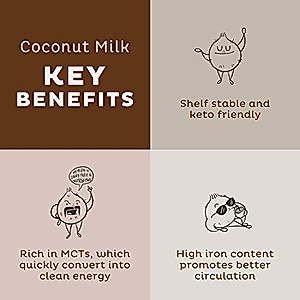 KOS Organic Coconut Milk Powder, USDA Certified - Sugar Free & Plant Based Creamer for Coffee, Tea, Smoothies - Vegan, Keto, Paleo Friendly, Non GMO, Gluten & Dairy Free - 12.6oz, 179 Servings