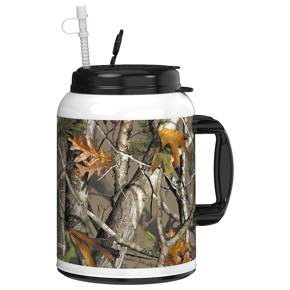 Mugs N Coffee 100 oz NextCamo Mug with Reusable Straw - BPA Free - Made in the USA