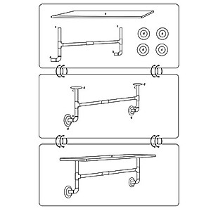 Womio Industrial Pipe Bathroom Shelves Wall Mounted with Towel Bar,19.7in Rustic Wall Decor Farmhouse,1 Tiered Towel Rack Metal Floating Shelves Towel Holder,Wall Shelf Over Toilet