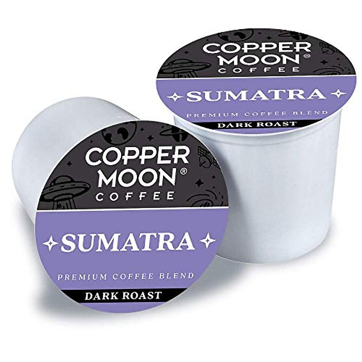 Copper Moon Single Serve Coffee Pods for Keurig K-Cup Brewers, Dark Roast, Sumatra Blend, 80 Count