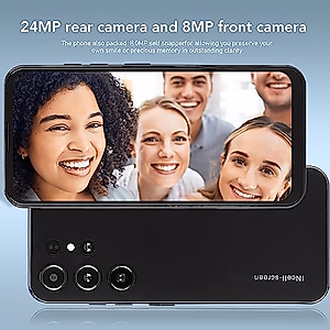 Qinlorgo Smartphone 5G WiFi, GPS Function 8MP 24MP Resolution 2280x3200 4G S23 Ultra Mobile Phone for Work (US Plug)