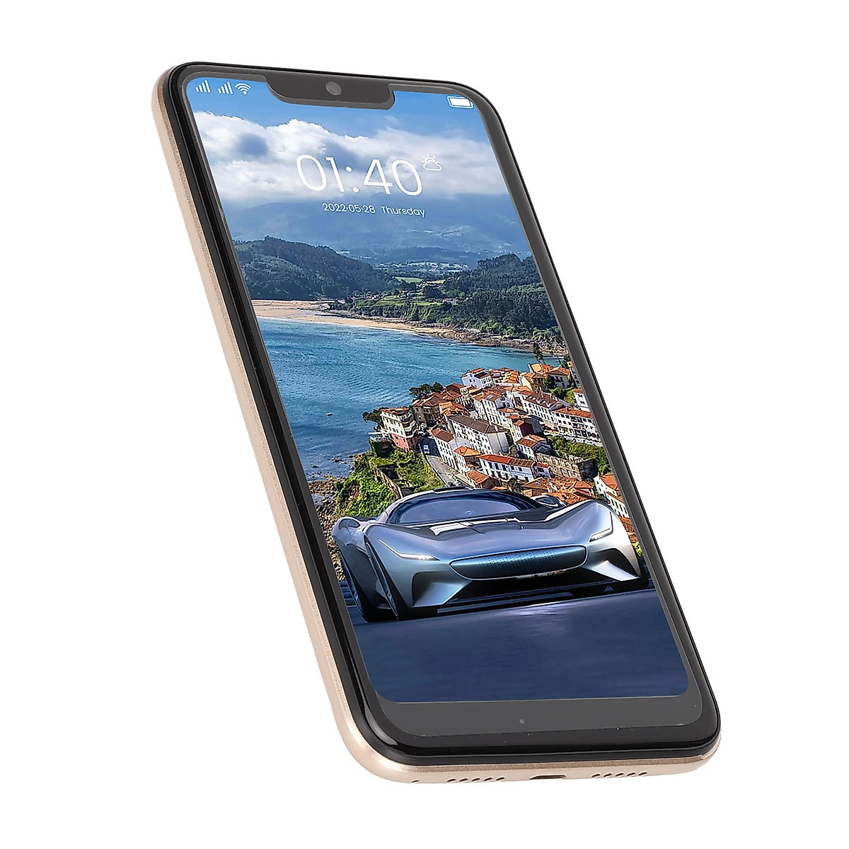 Zyyini IP13 Pro Unlocked Cell Phone, 6.1inch HD Display, 32GB, Dual SIM Card, Factory Unlocked Smartphone with Face Recognition, for Android 6, 2800mah Long Standby, with Headset, Phone