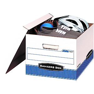 Bankers Box 0076315 STOR/FILE Medium-Duty Storage Boxes, FastFold, Lift-Off Lid, Letter/Legal, Pack of 20