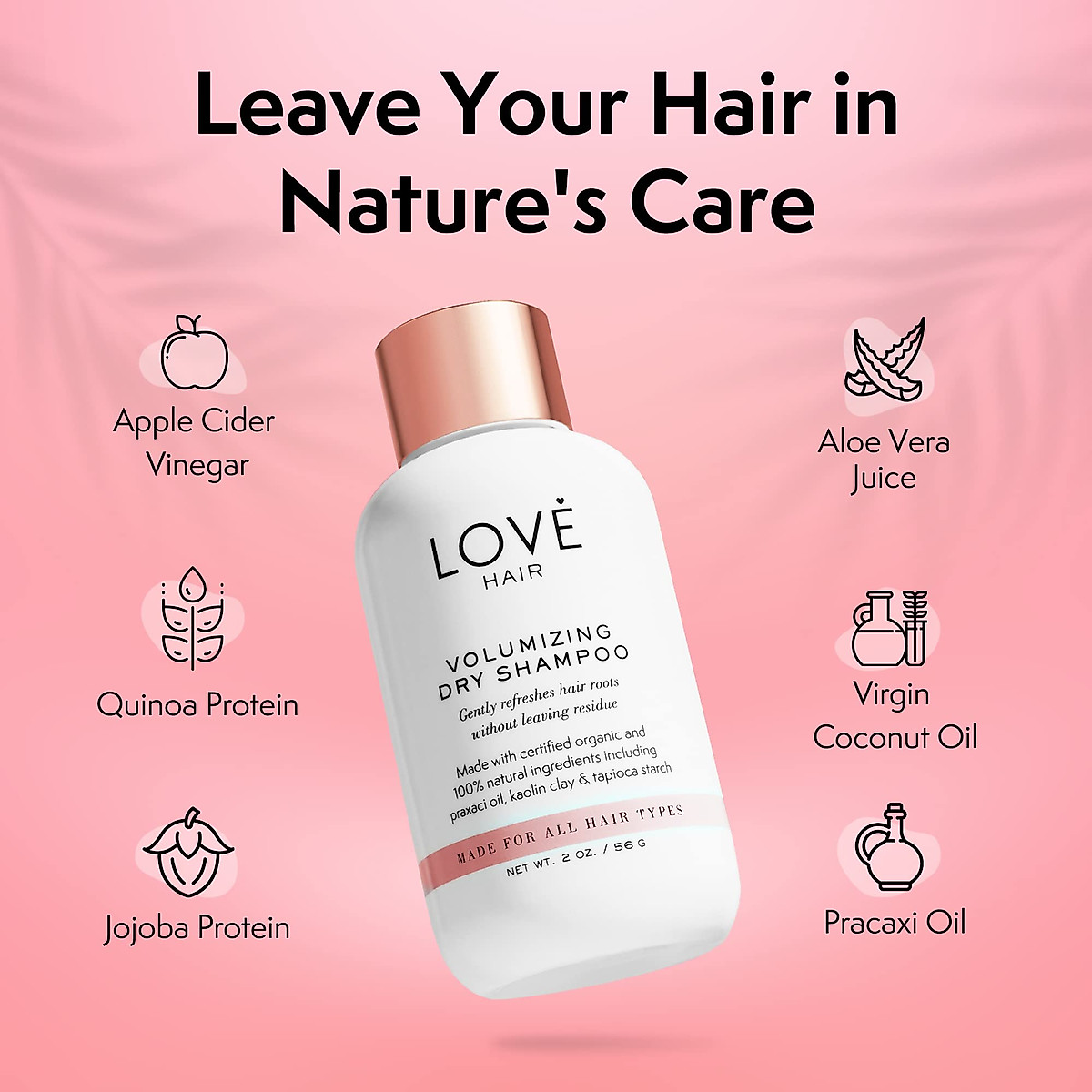 Love Hair - Revitalizing Shampoo, Natural Shampoo, Clarifying Shampoo for All Hair Types, Paraben & Sulfate-Free, Vegan & Cruelty-Free, No Synthetic Fragrance Hair Products, 12 Oz